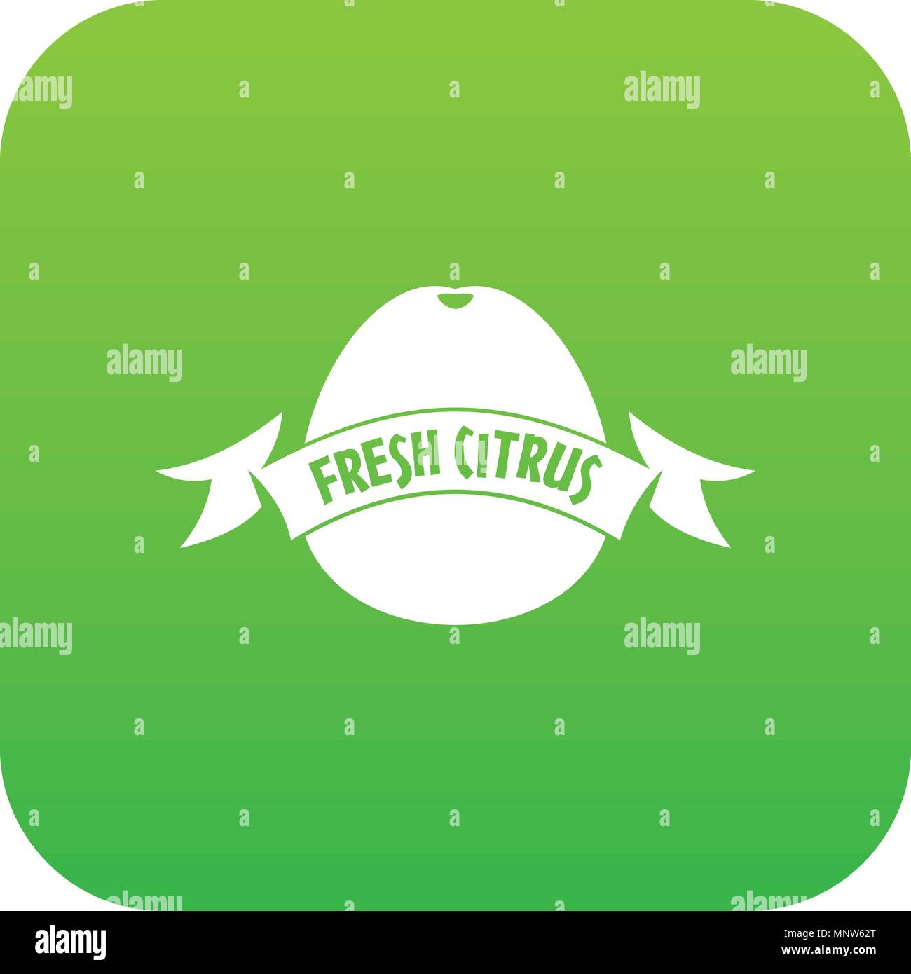 Fresh citrus icon green vector Stock Vector Image & Art - Alamy