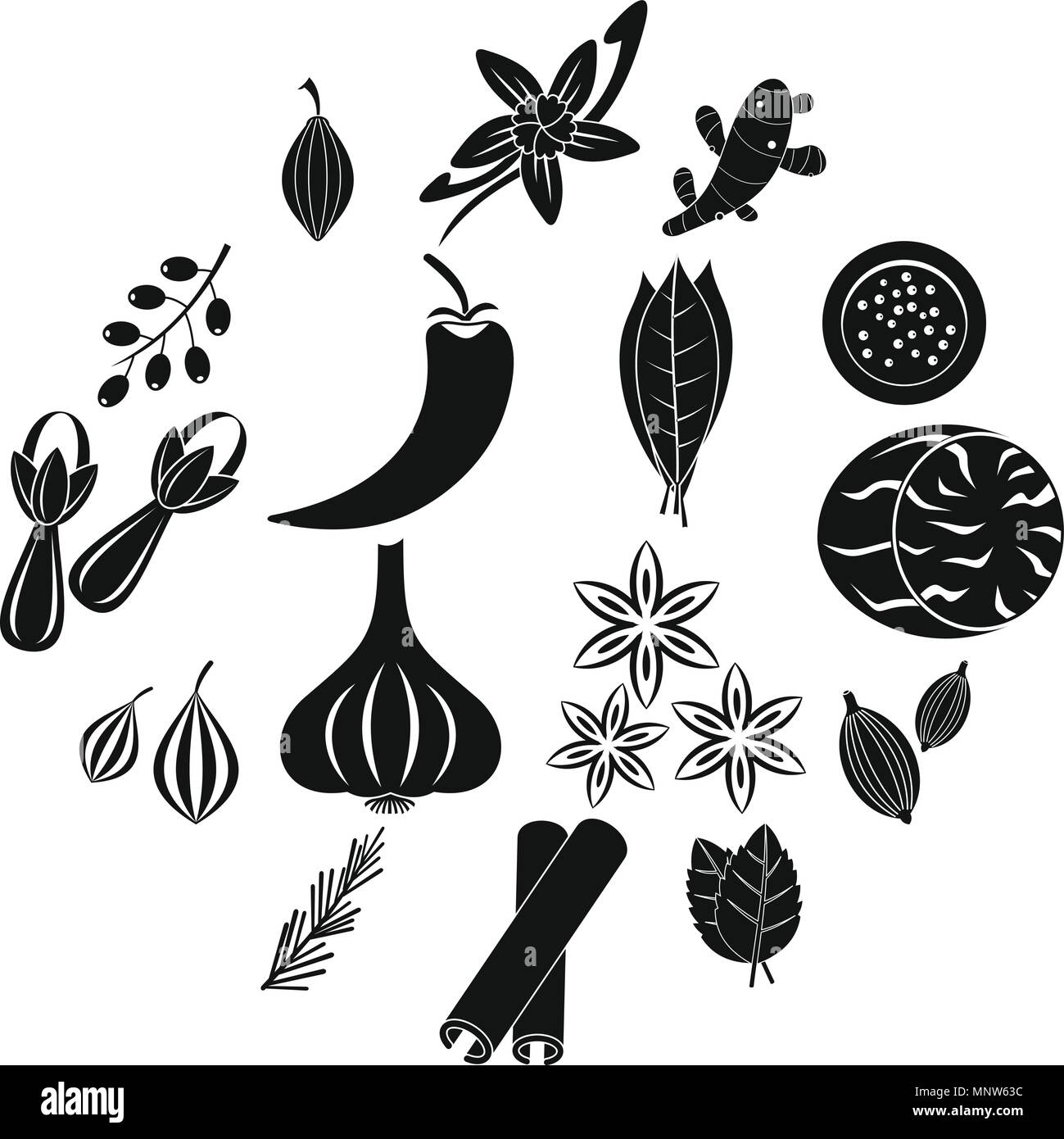 Spice icons set, simple style Stock Vector Image & Art - Alamy Spice icons set, simple style Stock Vector Image & Art - Alamy