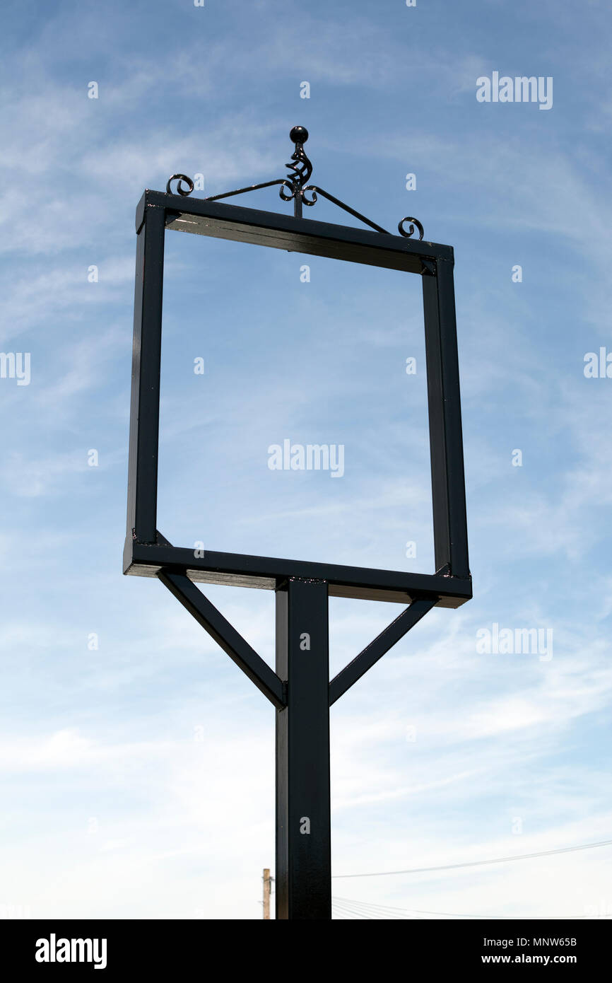 Pub sign frame, UK Stock Photo - Alamy