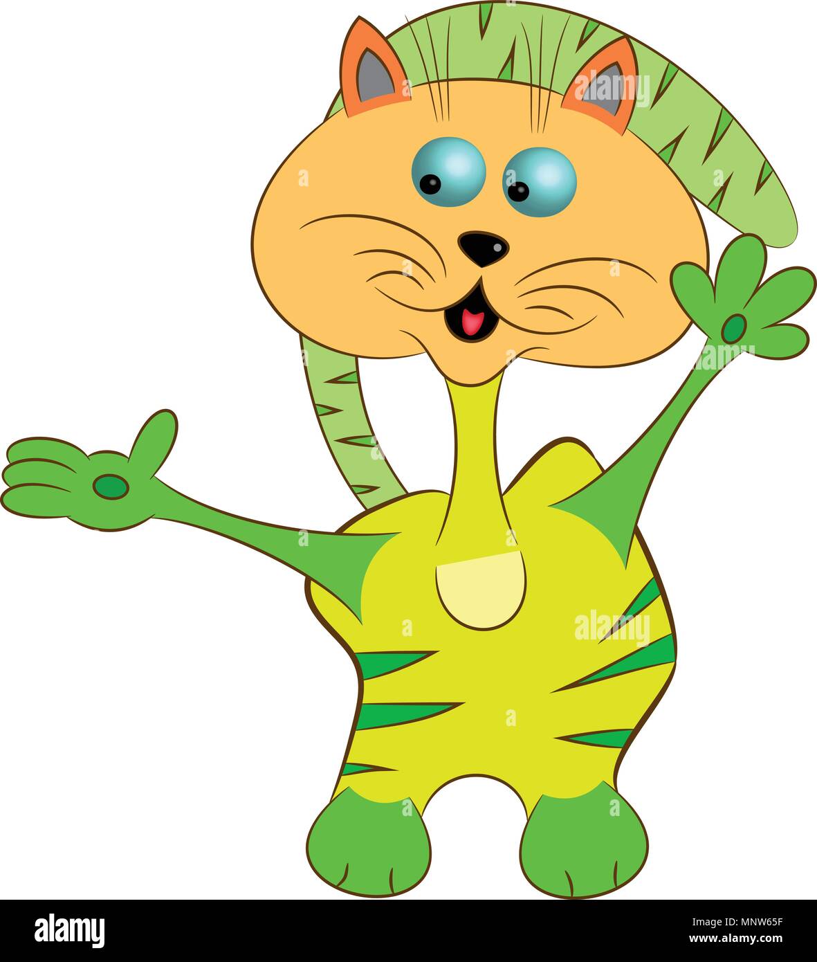cat vector cartoon illustration Stock Vector Image & Art - Alamy