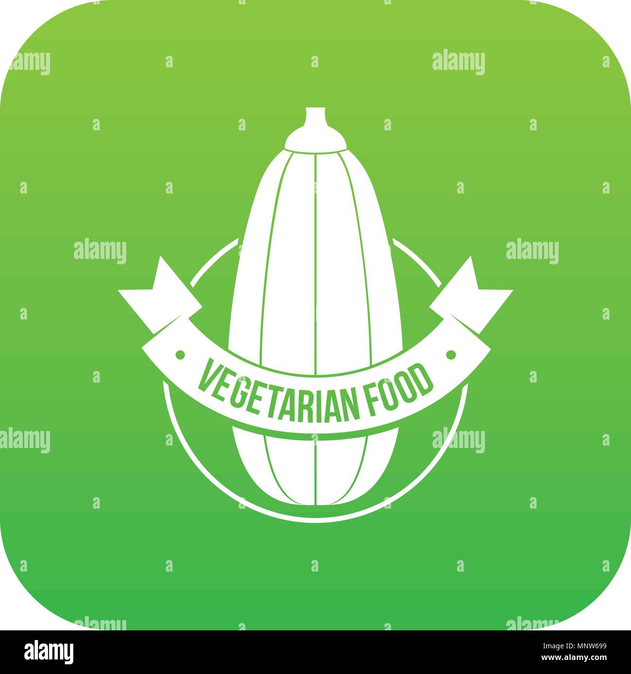 Eco vegetarian food icon green vector Stock Vector Image & Art - Alamy