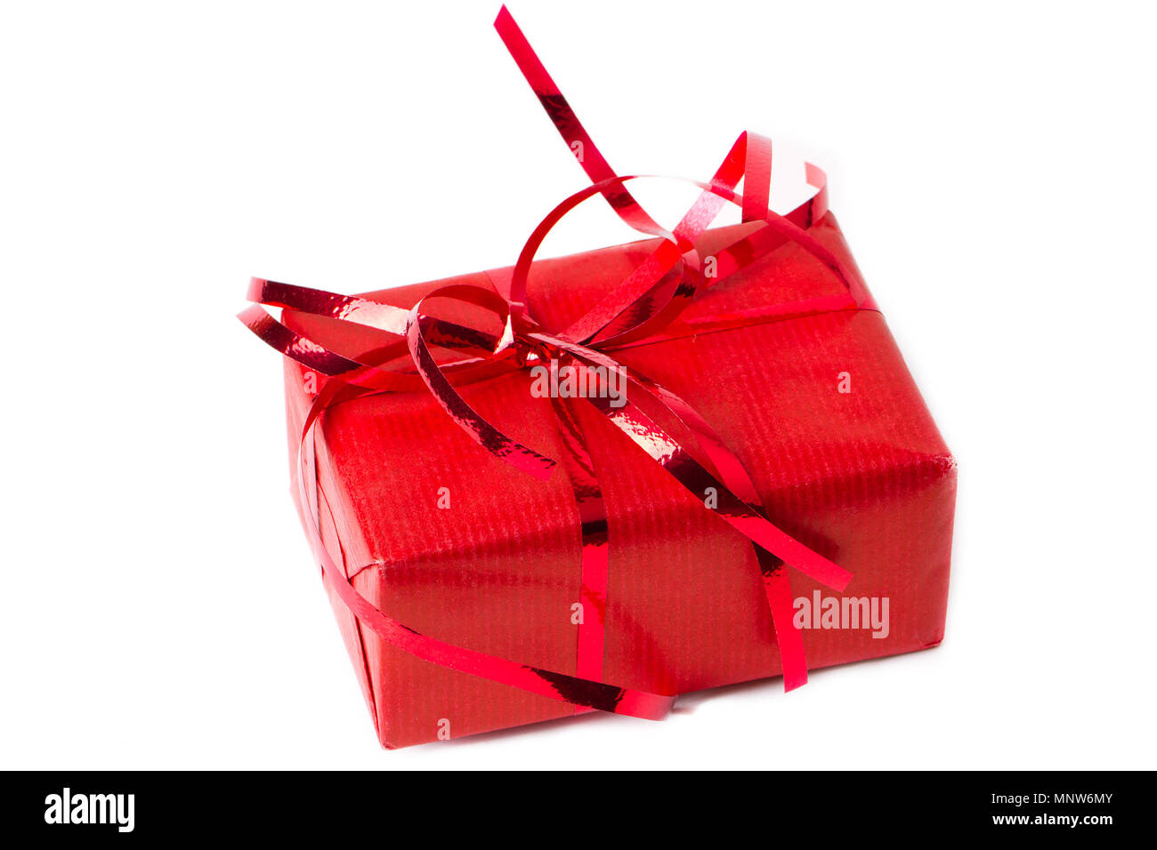Gift red box Stock Photo - Alamy