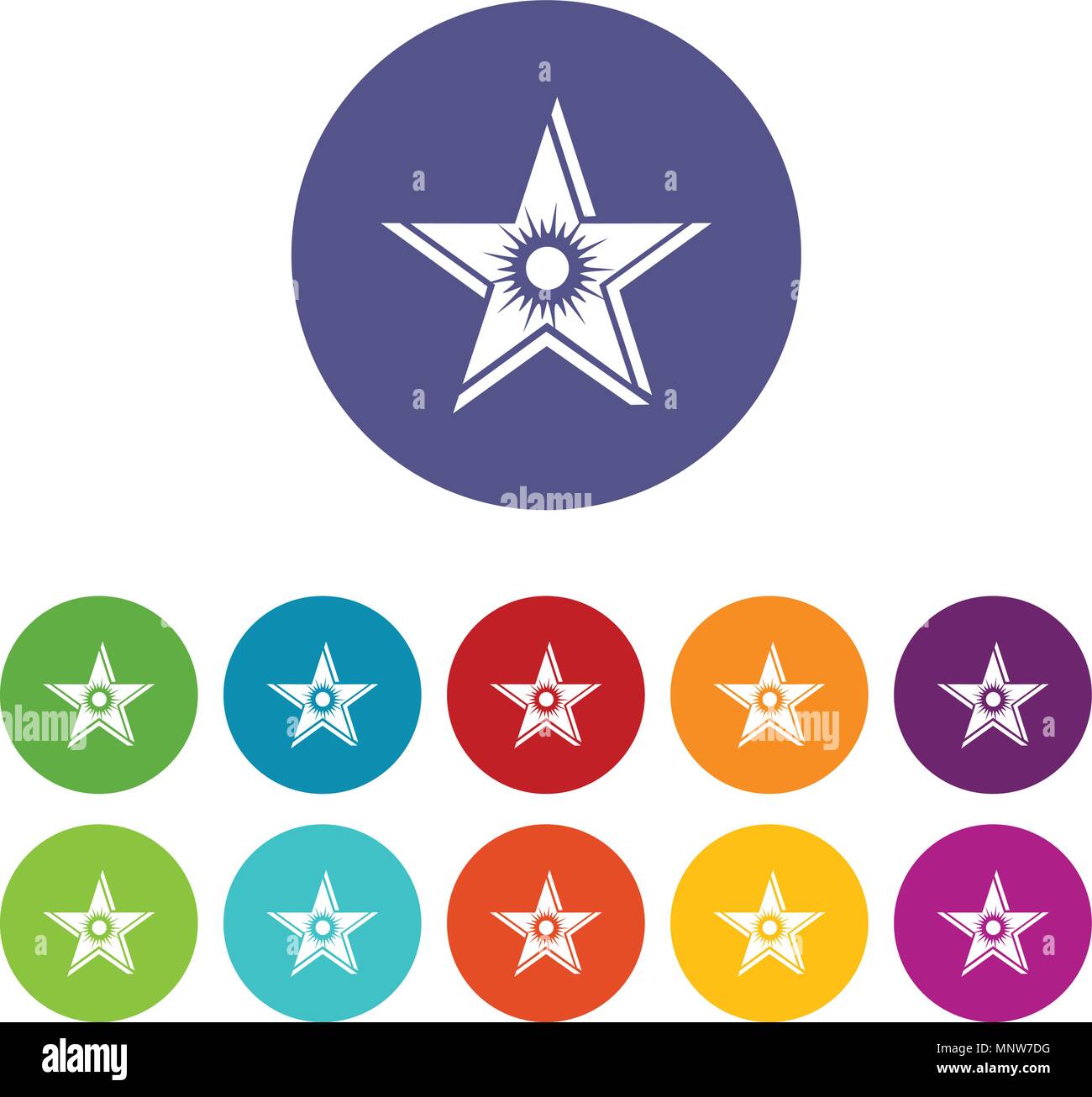 Star sun icon, simple style Stock Vector Image & Art - Alamy