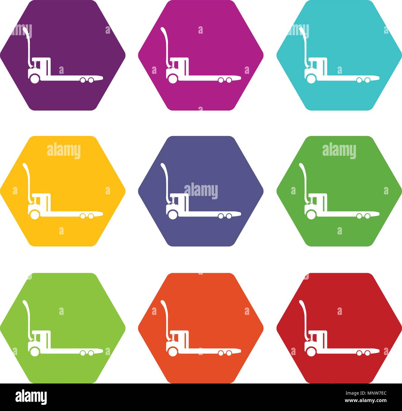 Construction trolley icons set 9 vector Stock Vector Image & Art - Alamy