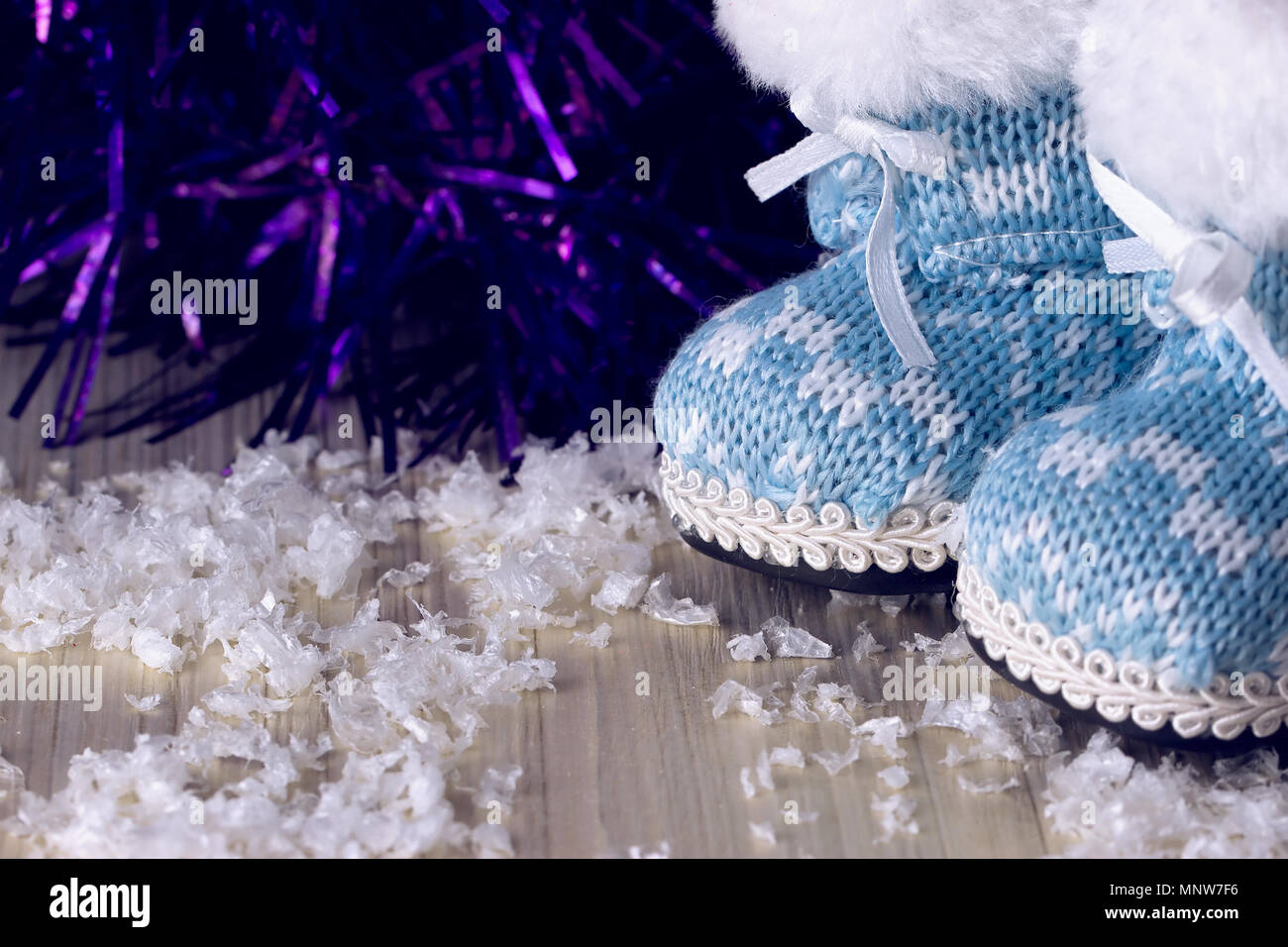 Boots in the snow hi-res stock photography and images - Alamy