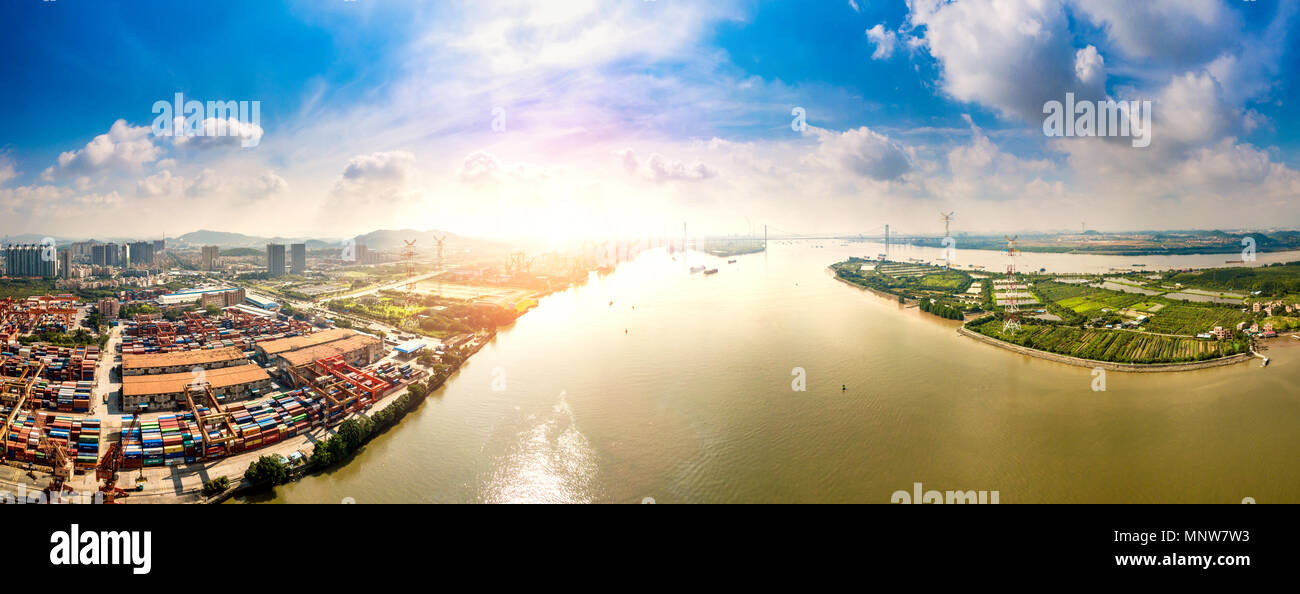Huangpu Port Wharf, Guangzhou, China Stock Photo - Alamy