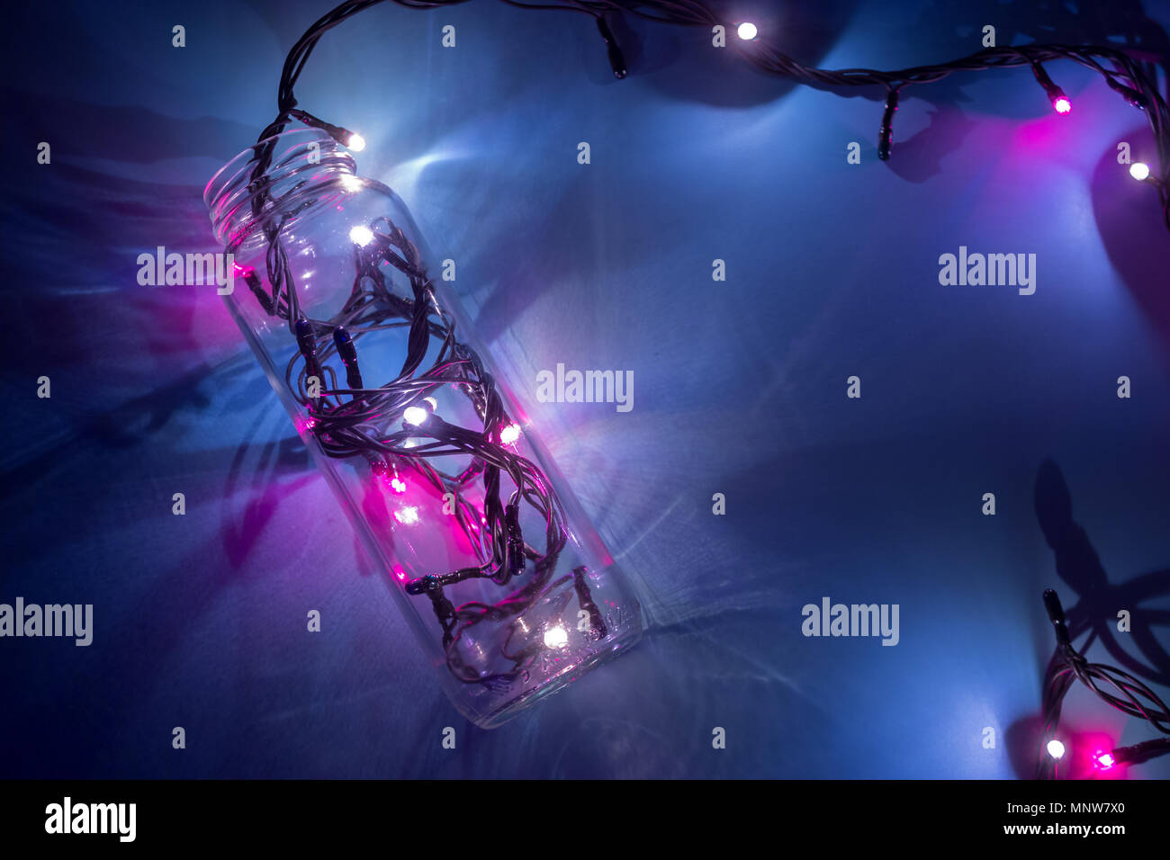 Lights inside glass jar hi-res stock photography and images - Alamy