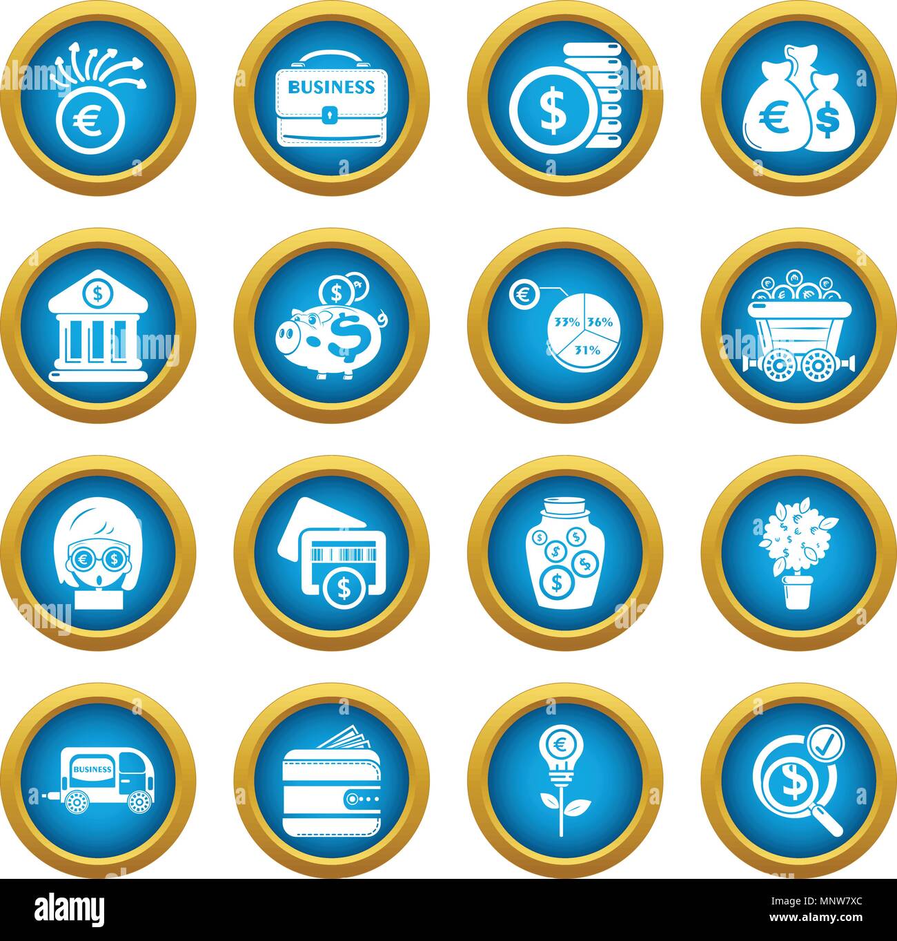 Business icons set, simple style Stock Vector Image & Art - Alamy