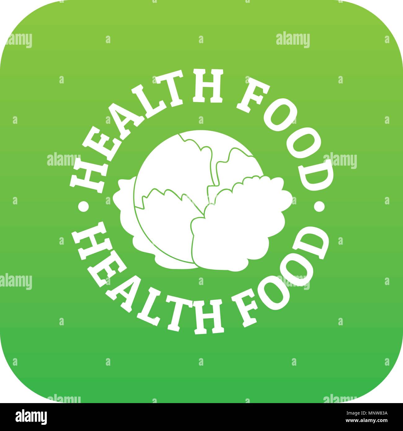 Health food icon green vector Stock Vector Image & Art - Alamy