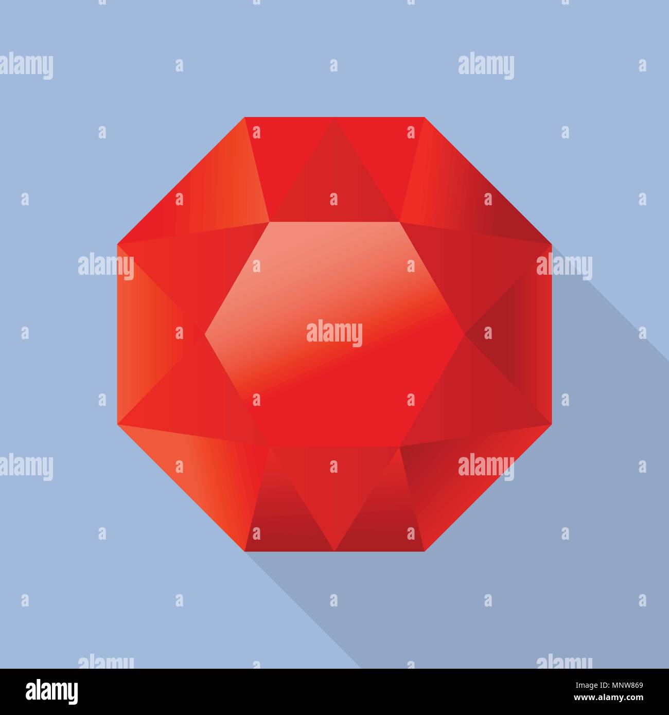 Shiny garnet icon, flat style Stock Vector Image & Art - Alamy