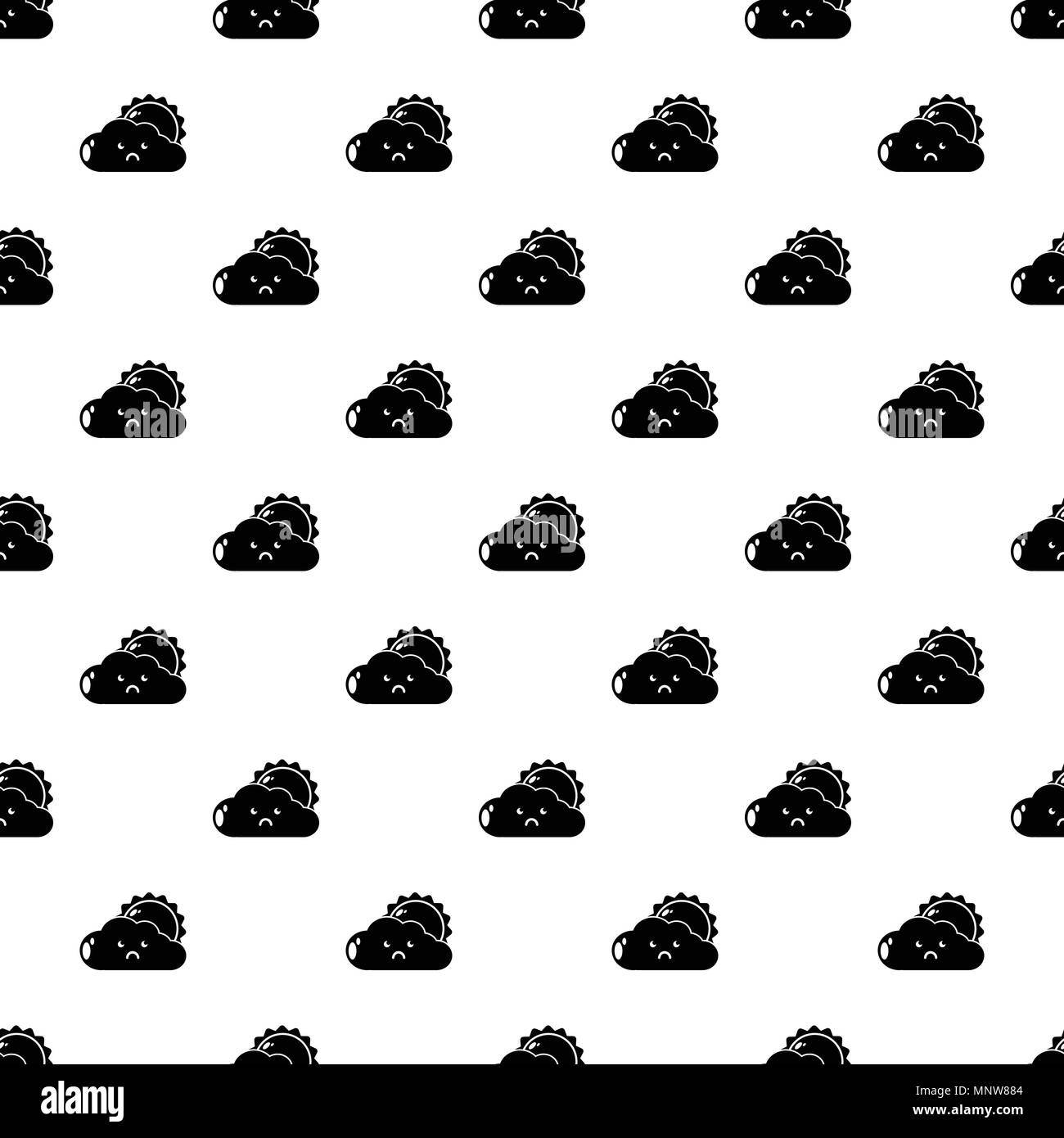 Sunshine seamless pattern sun Black and White Stock Photos & Images - Alamy