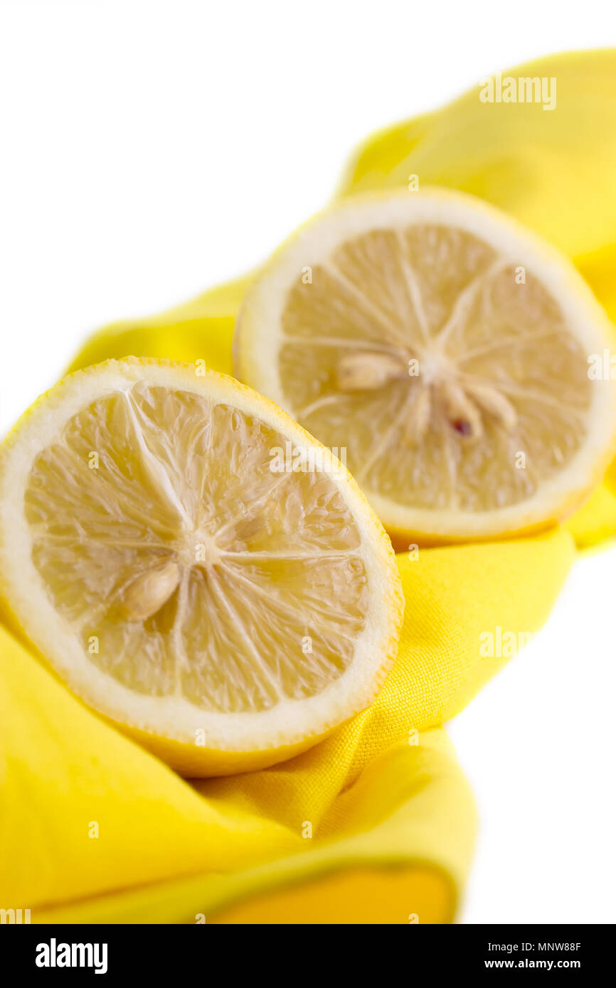 Two halves of citron hi-res stock photography and images - Alamy