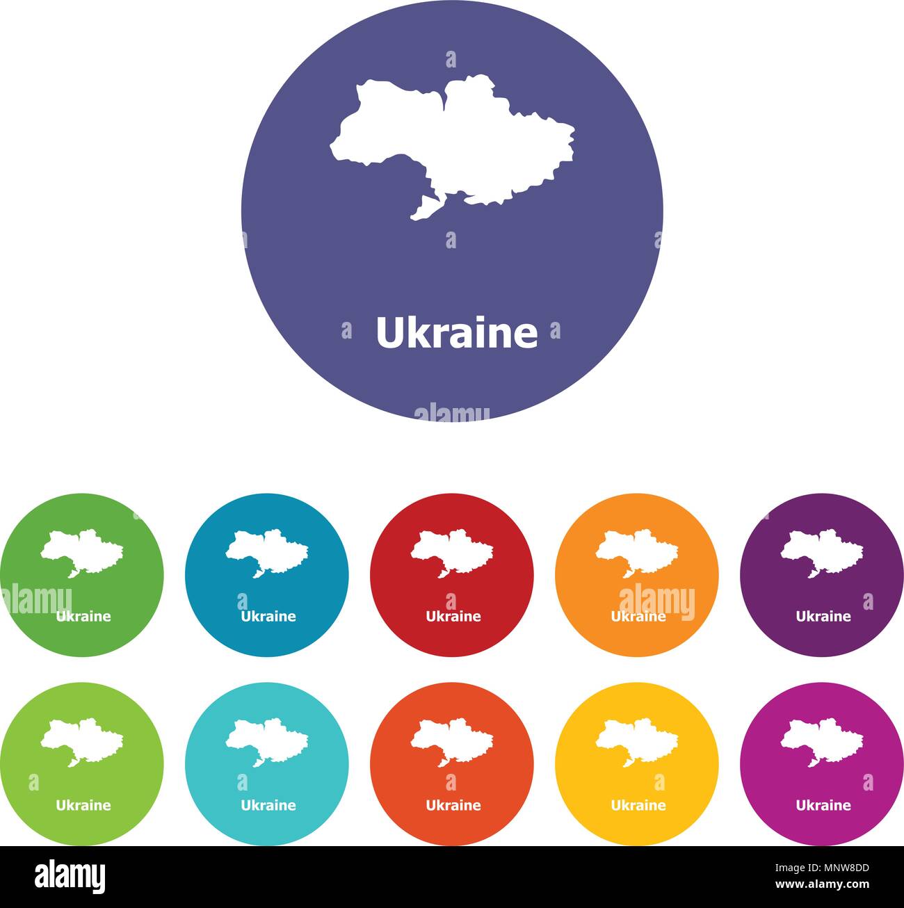 Ukraine map icon, simple style Stock Vector Image & Art - Alamy