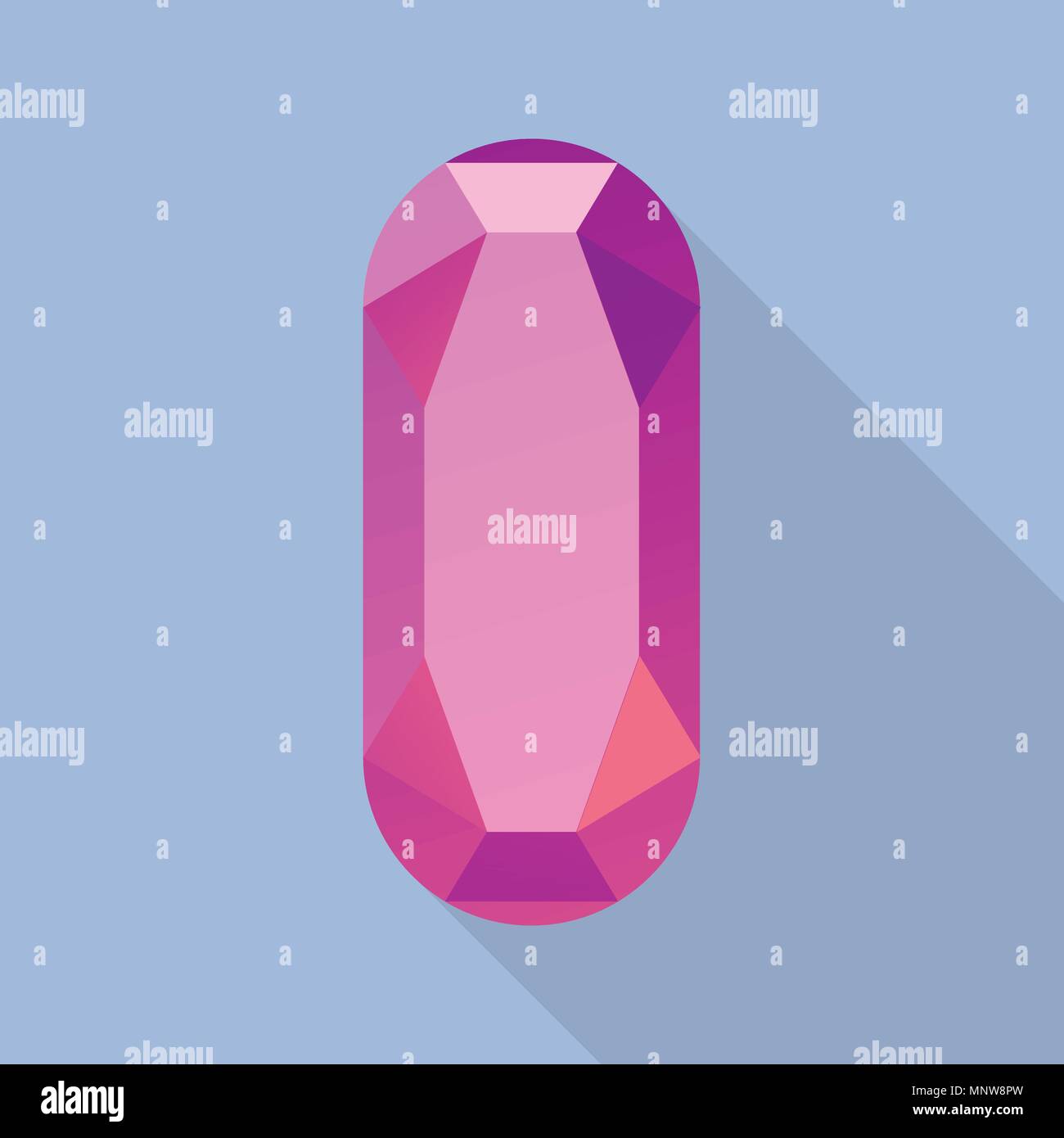 Perfect ruby icon, flat style Stock Vector Image & Art - Alamy