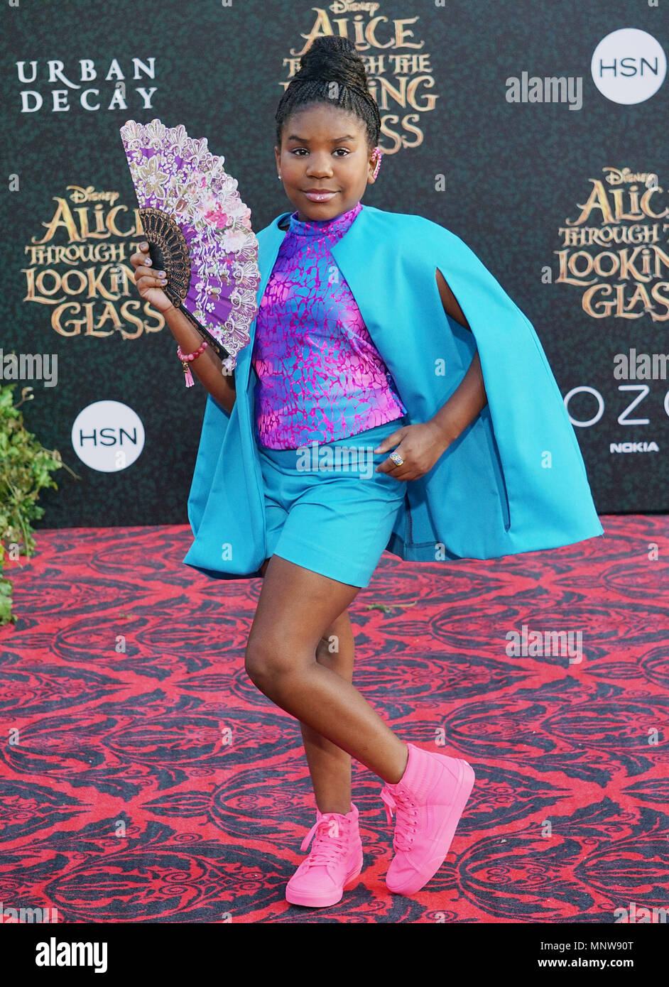 Trinitee Stokes at the Alice Through the Looking Glass Premiere at the El Capitan Theatre in Los ...