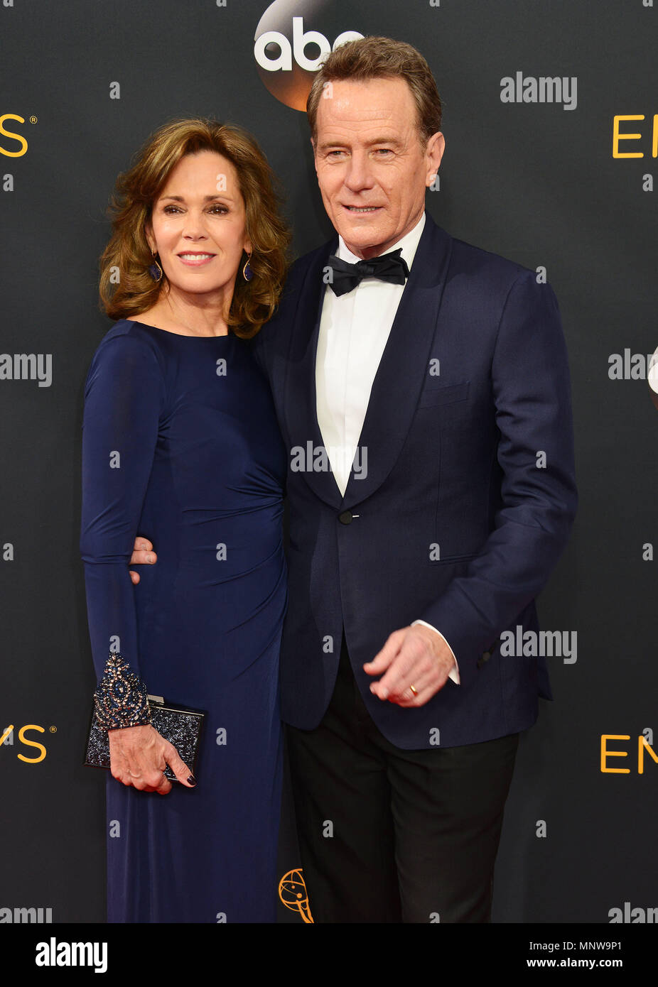 Bryan Cranston, Robin Dearden 226 at the 68th Emmy Awards 2016 at the ...