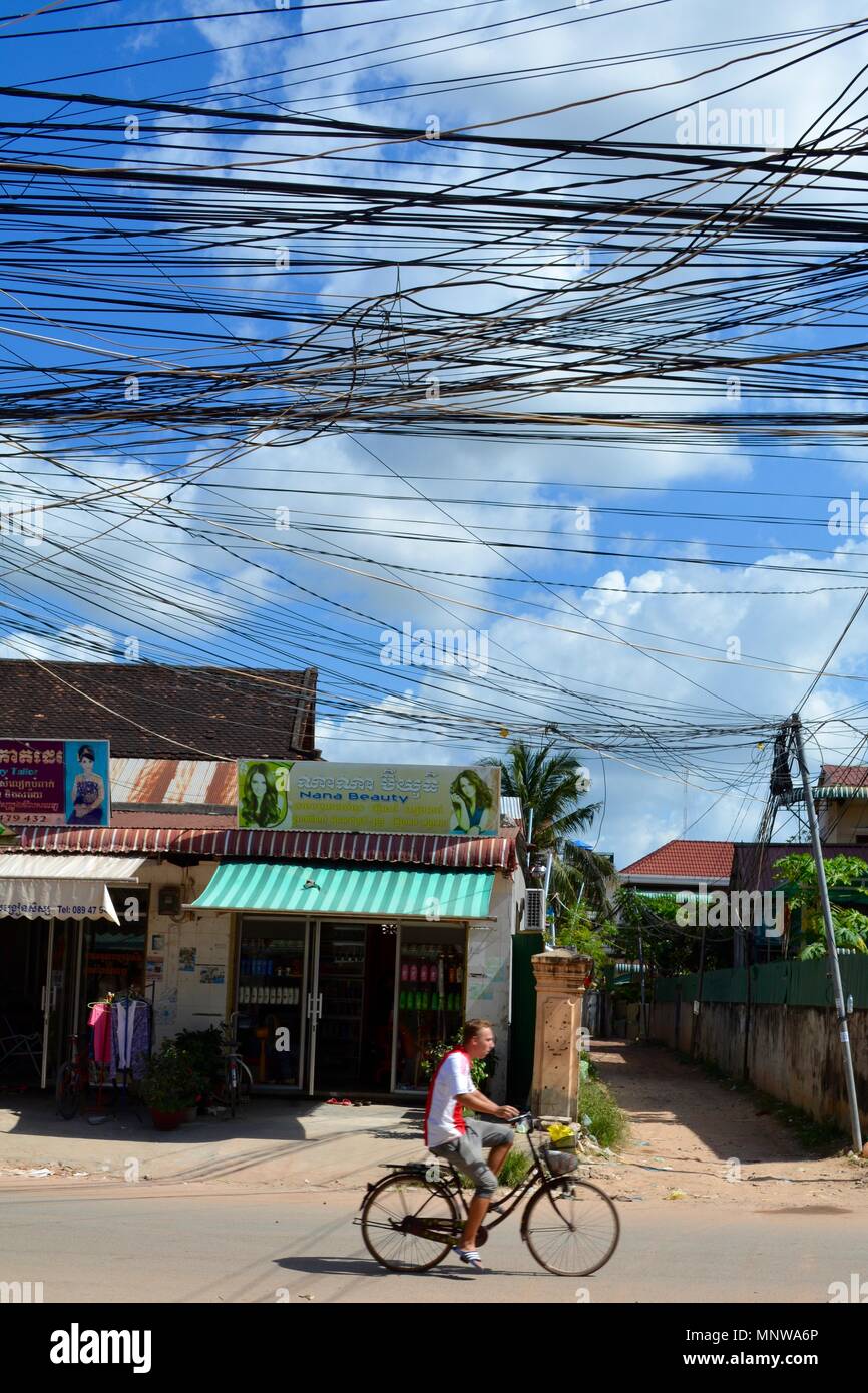 Southeast asia overhead cables hi-res stock photography and images - Alamy