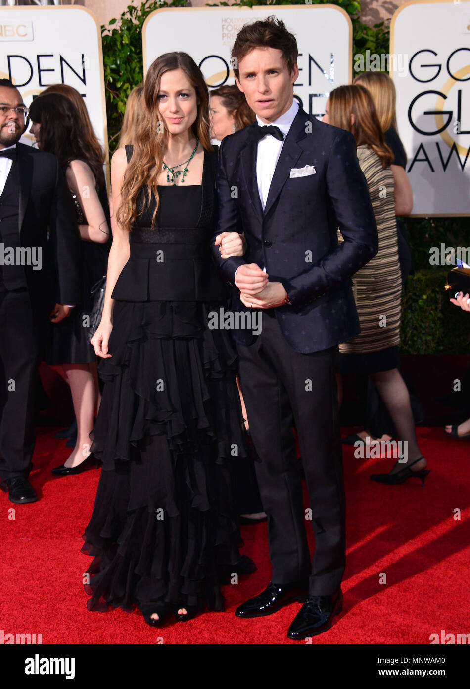 Eddie redmayne and wife 019 red carpet event hi-res stock photography ...