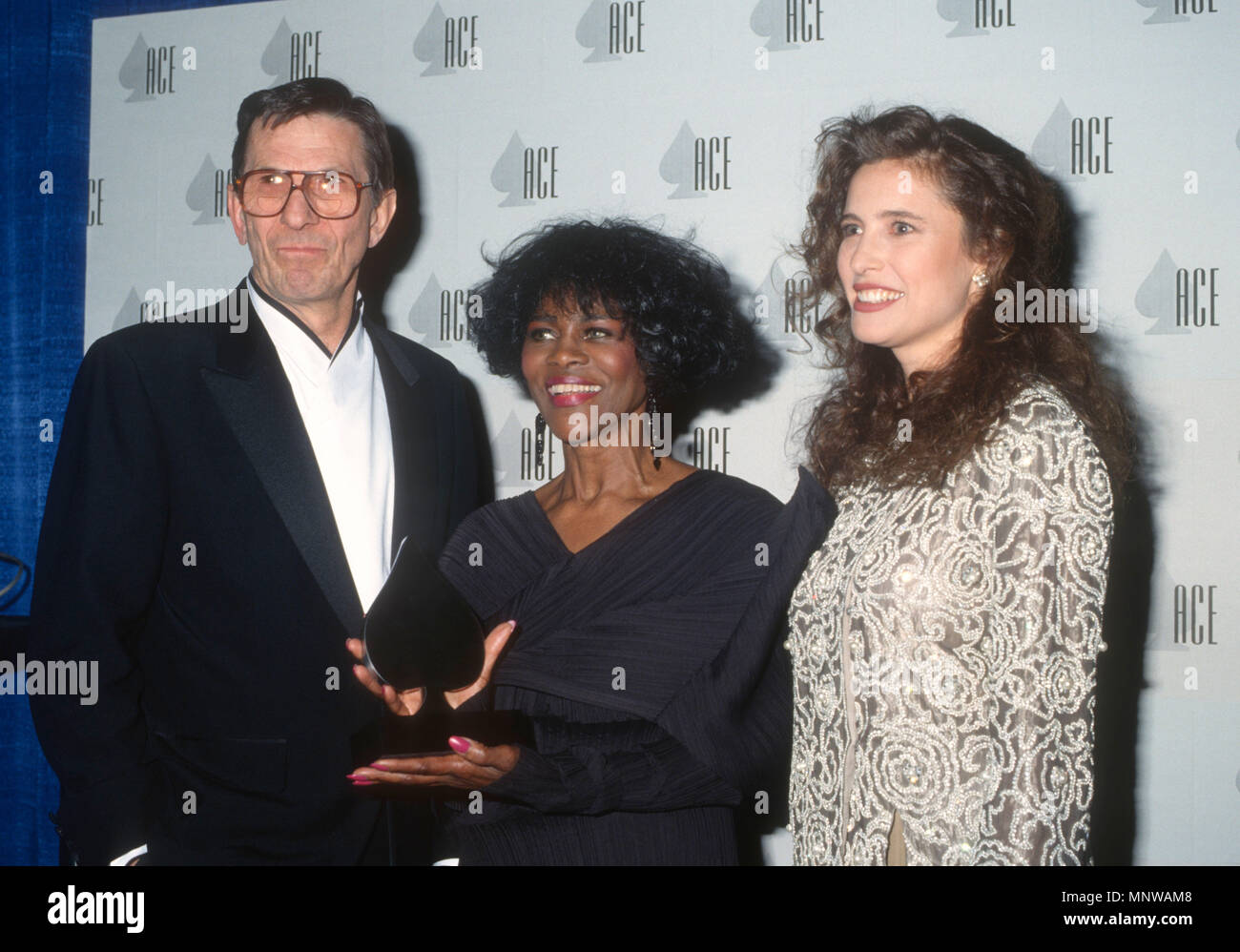 LOS ANGELES, CA - JANUARY 13: (L-R) Actor Leonard Nimoy, actress Cicely ...