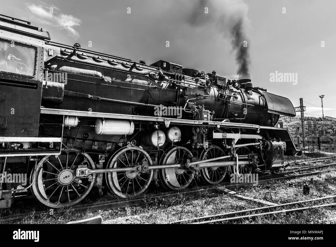 Old timer steam locomotive hi-res stock photography and images - Alamy