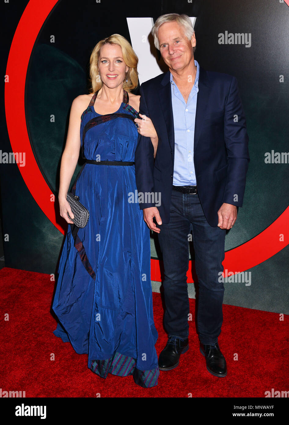 Gillian Anderson, Chris Cater 043 at The X-Files Premiere at California ...