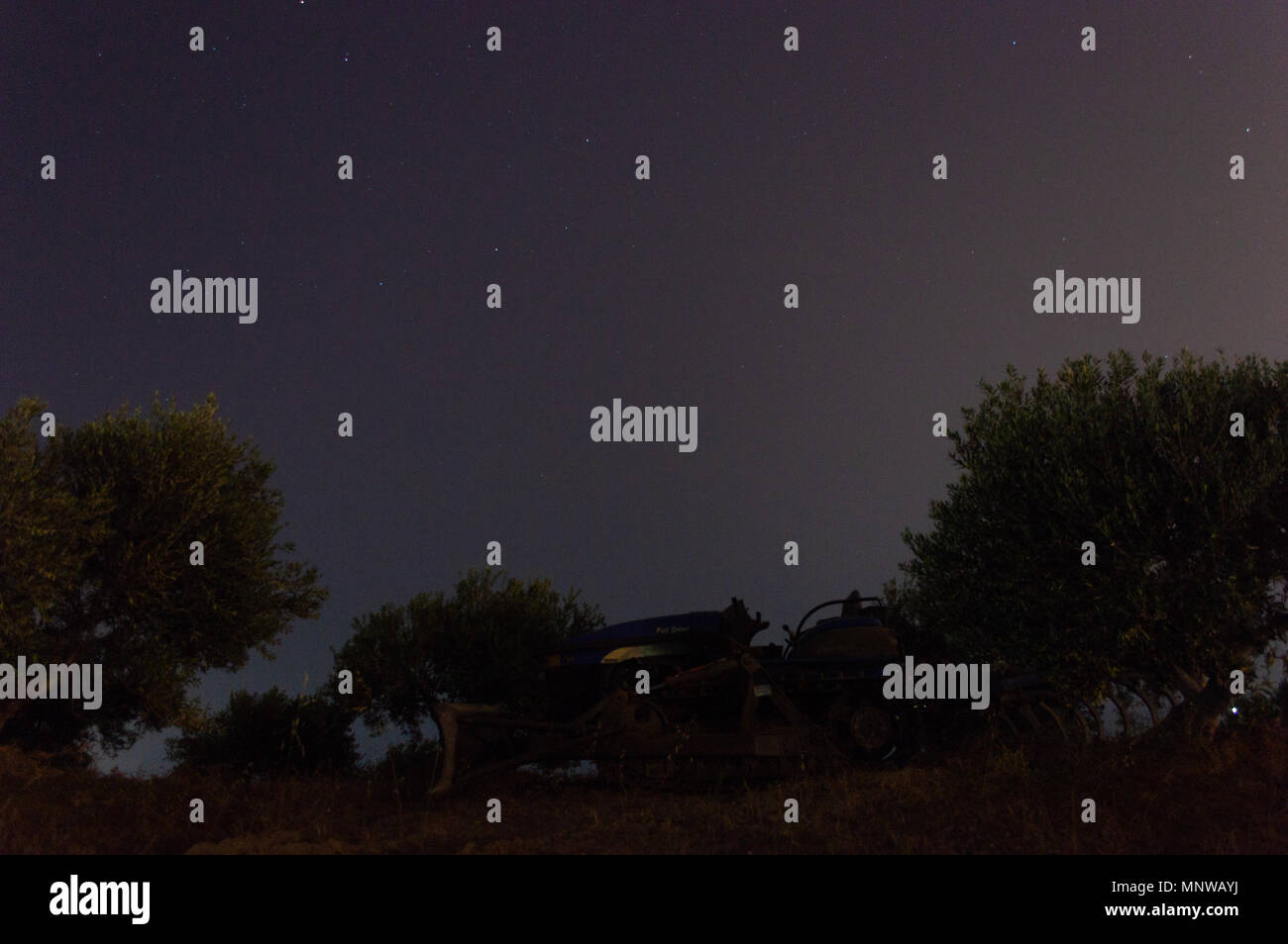 night sky in Crete Stock Photo - Alamy