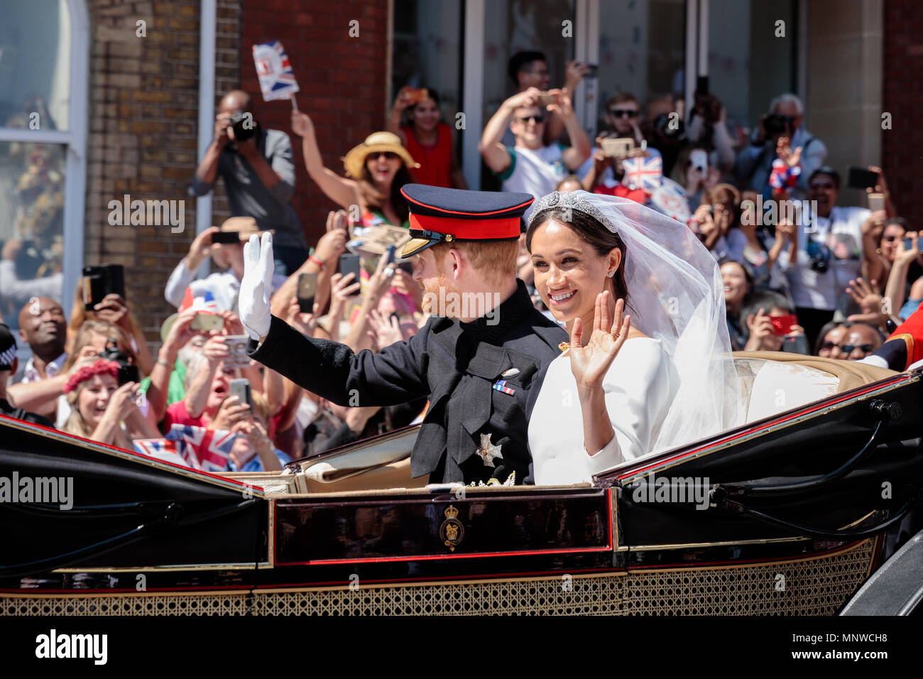 Windsor, UK, 19 May 2018. Royal Wedding. Prince Harry marries Meghan ...