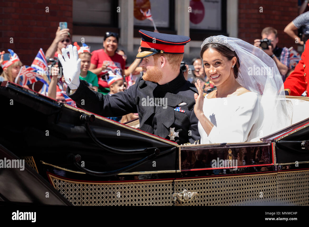 Windsor, UK, 19 May 2018. Royal Wedding. Prince Harry marries Meghan ...
