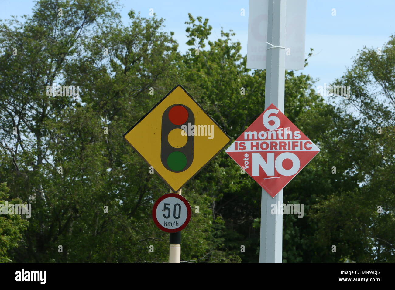 Image of a campaign poster for the Yes side in the Irish 8th Amendment ...