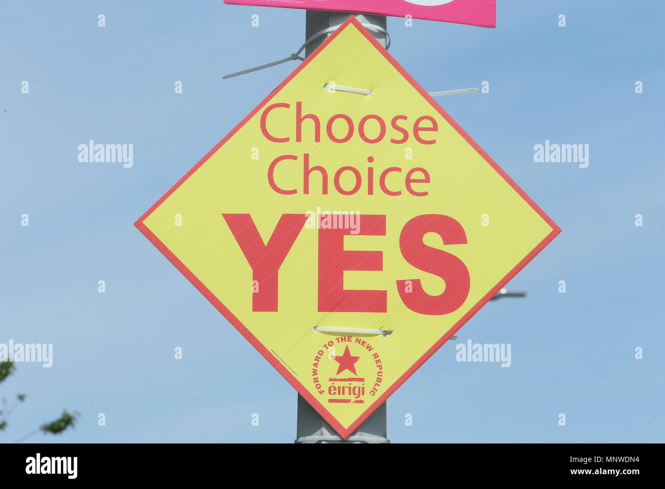 Image of a campaign poster for the Yes side in the Irish 8th Amendment ...