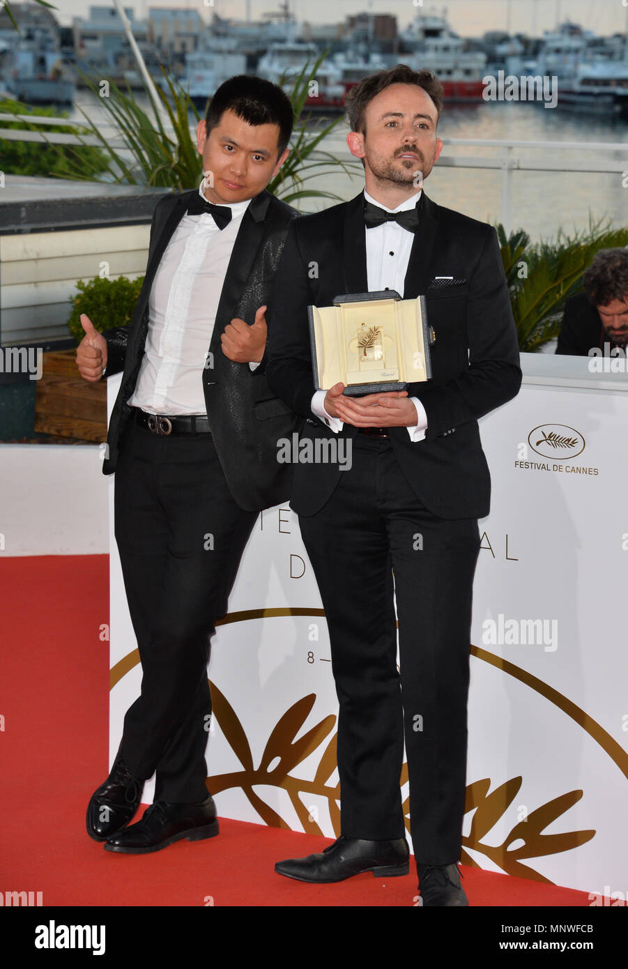 CANNES, FRANCE. May 19, 2018: Charles Williams & Wei Shujun at the ...