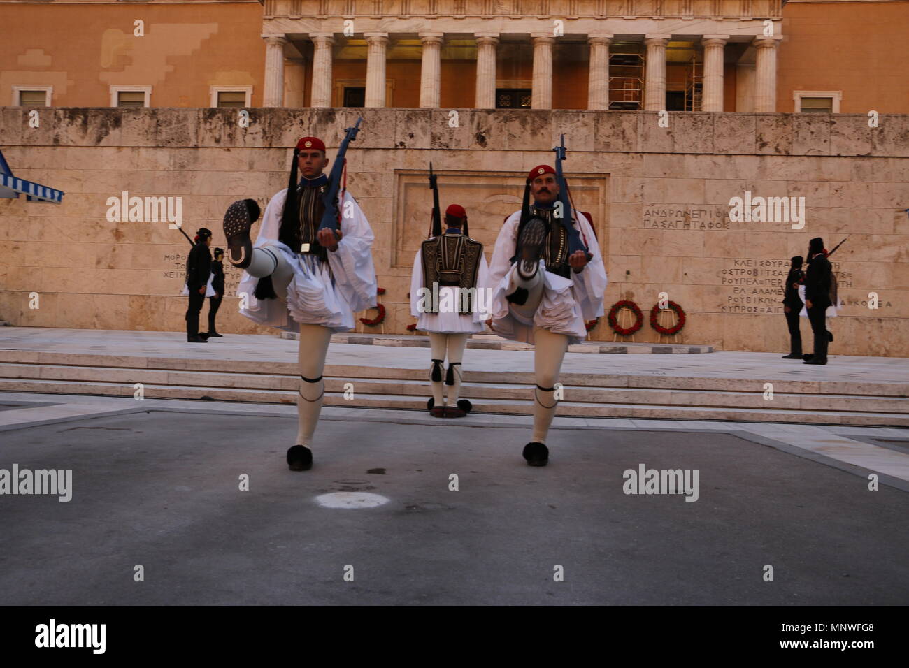 Athens. Greece. 19th May 2018. Presidential guards seen during the ...