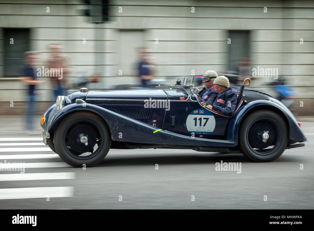 Monza, Italy - May 19 2018: Contestants in Monza for the classic ...