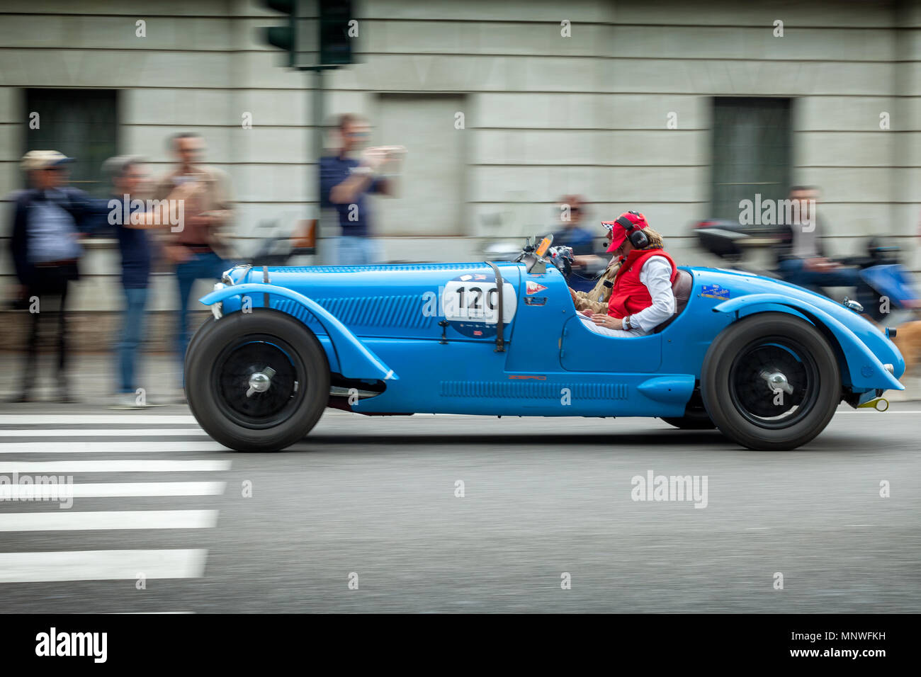 Monza, Italy - May 19 2018: Contestants in Monza for the classic ...
