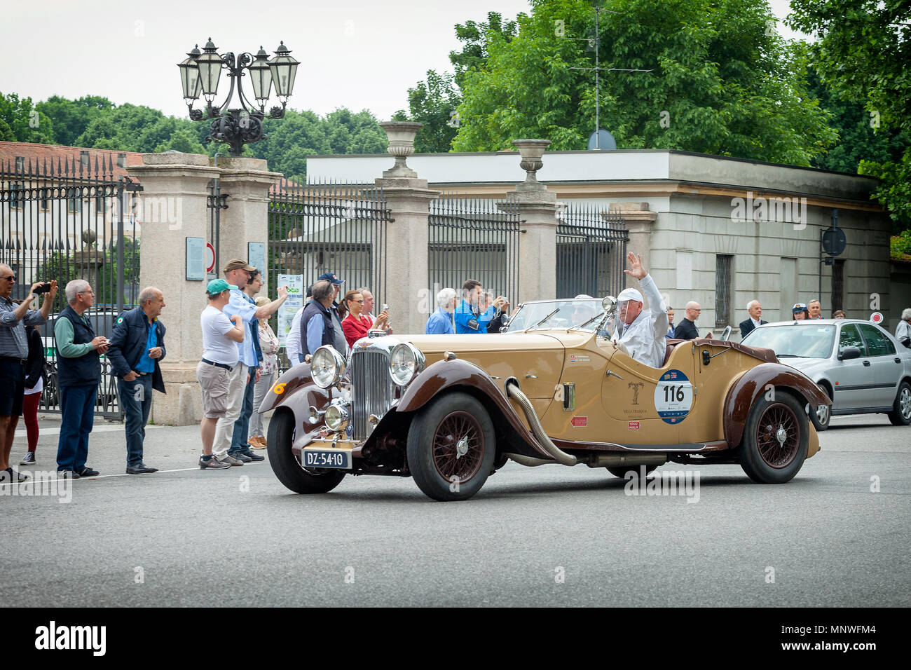 Monza, Italy - May 19 2018: Contestants in Monza for the classic ...
