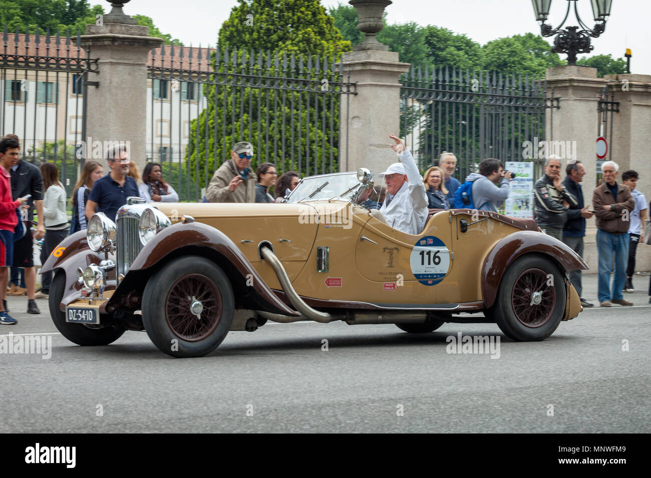 Monza, Italy - May 19 2018: Contestants in Monza for the classic ...