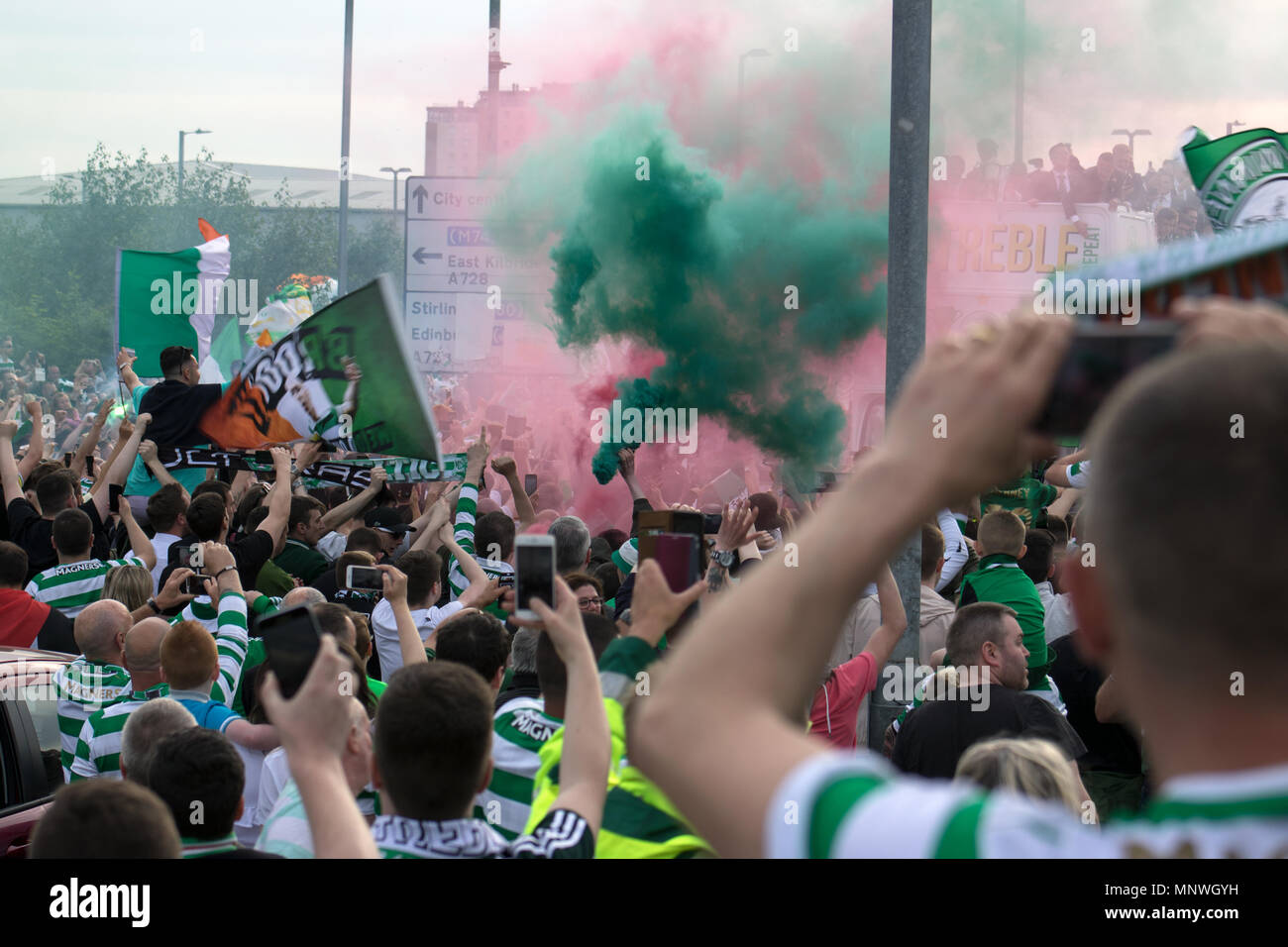 Celtic football treble hi-res stock photography and images - Alamy