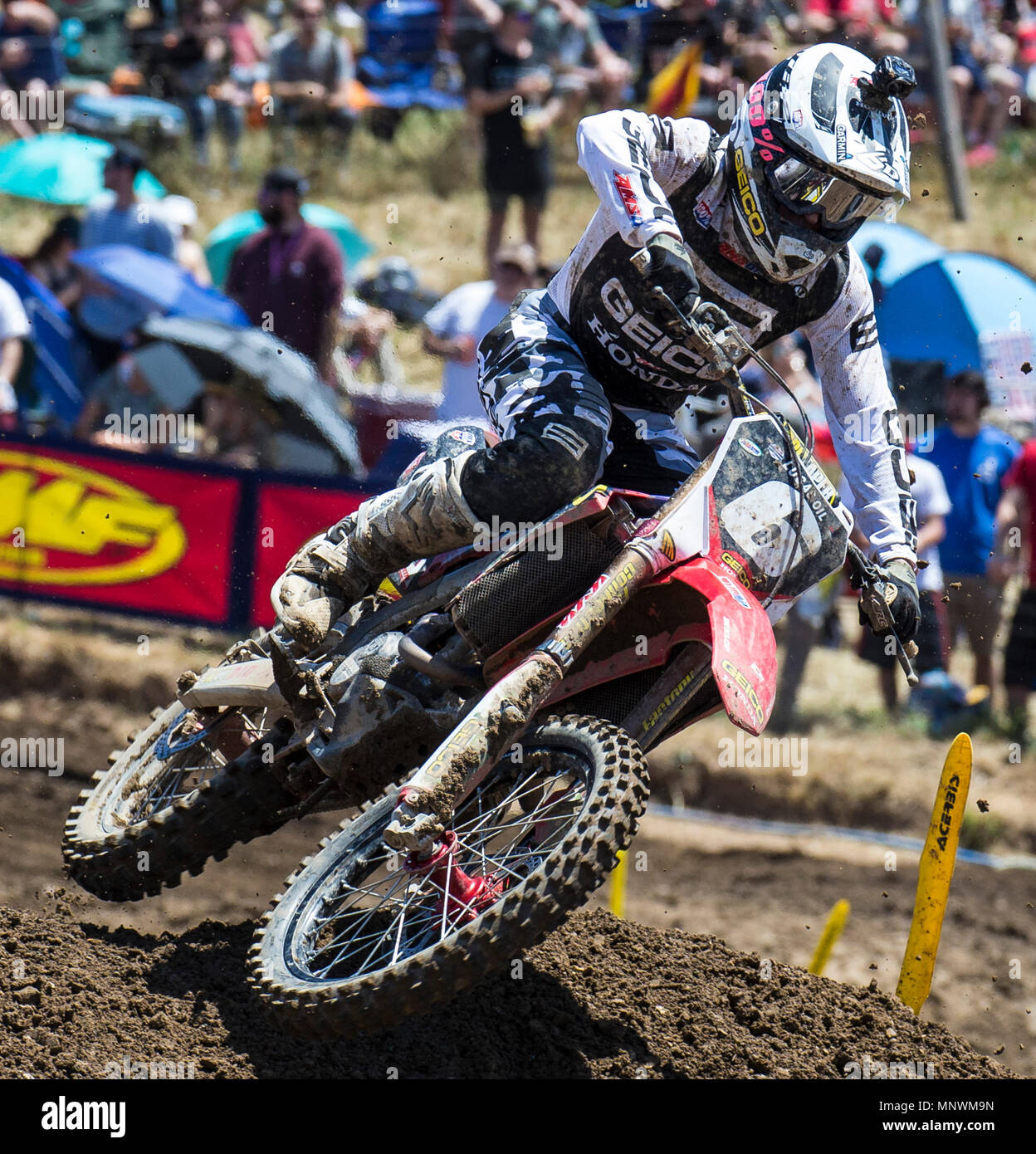 Rancho Cordova, CA. 19th May, 2018. # 6 Jeremy Martin gave Osborne a ...