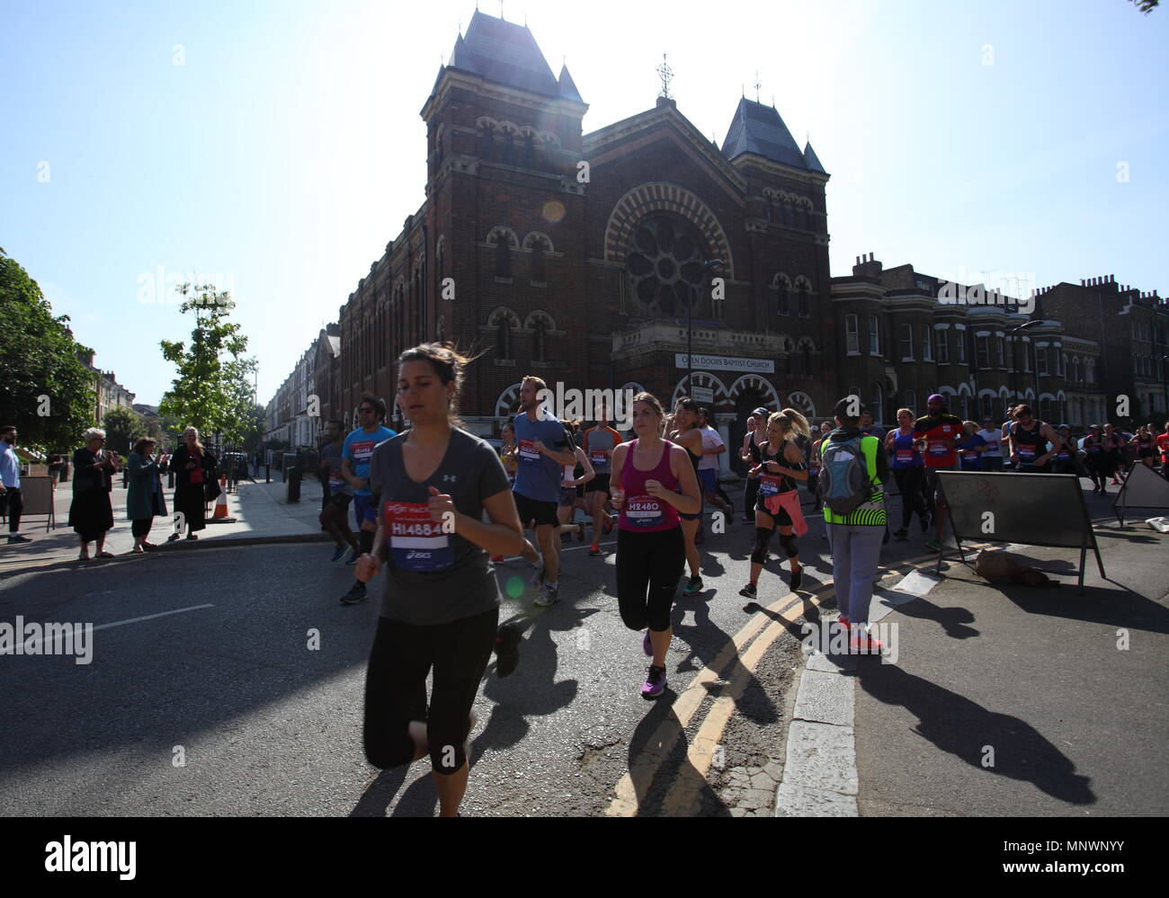 London, Hackney. 20th May 2018. HAckney Marathon has been participated by many on a Sunny London ...