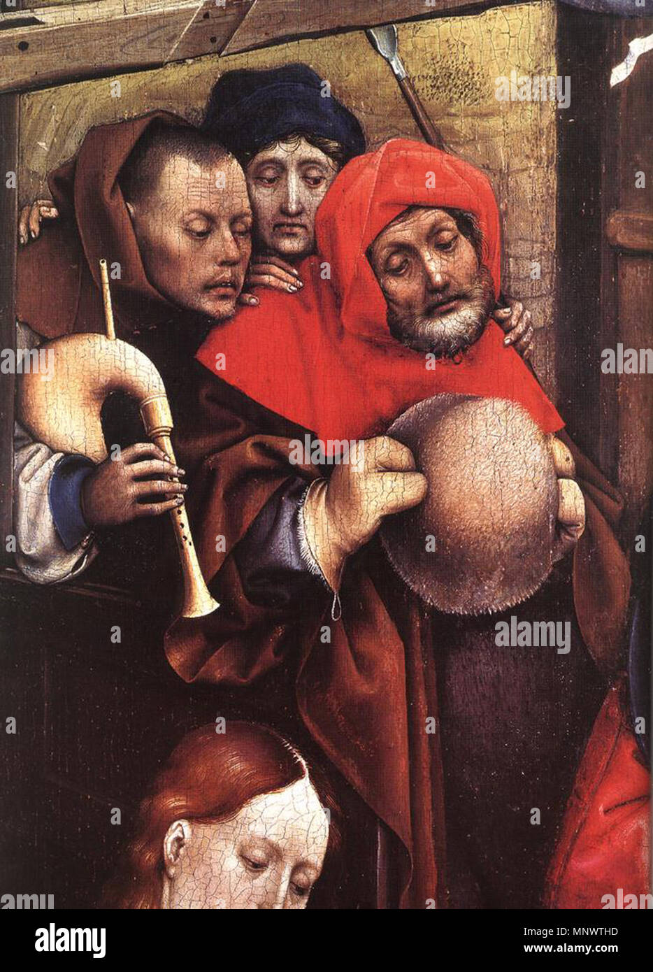 Nativity . detail . 1425. 1067 Robert Campin - The Nativity (detail ...