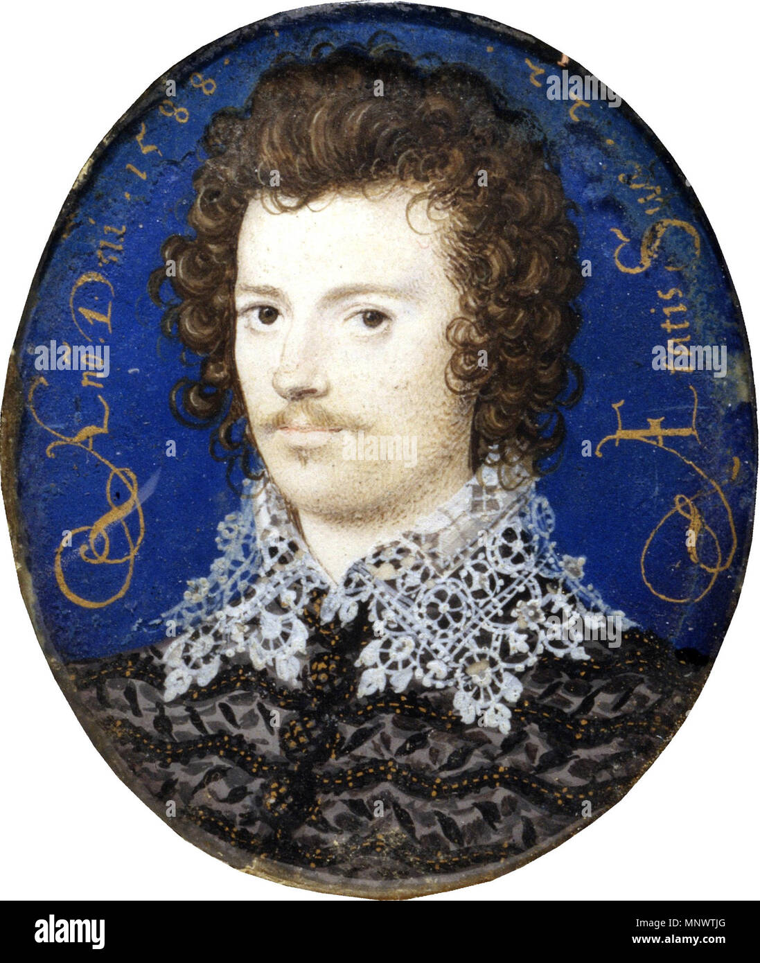 . English: Portrait miniature of Robert Devereux, 2nd Earl of Essex ...