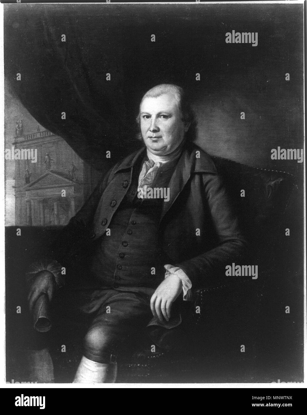 Robert Morris, Portrait, 3/4 figure, seated, facing left . 1068 Robert ...