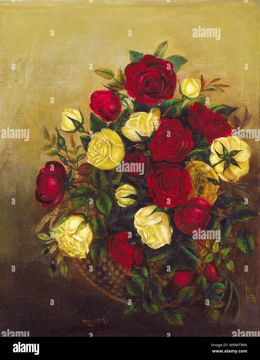 English: Roses Still Life between circa 1842 and circa 1846. 1068 ...