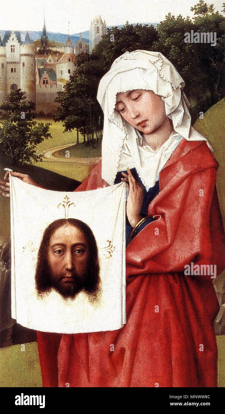 Crucifixion Triptych . detail . circa 1445. 1070 Rogier van der Weyden - Crucifixion Triptych ...