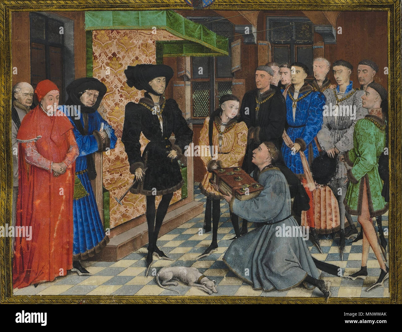 Jean Wauquelin presenting his 'Chroniques de Hainaut' to Philip the ...
