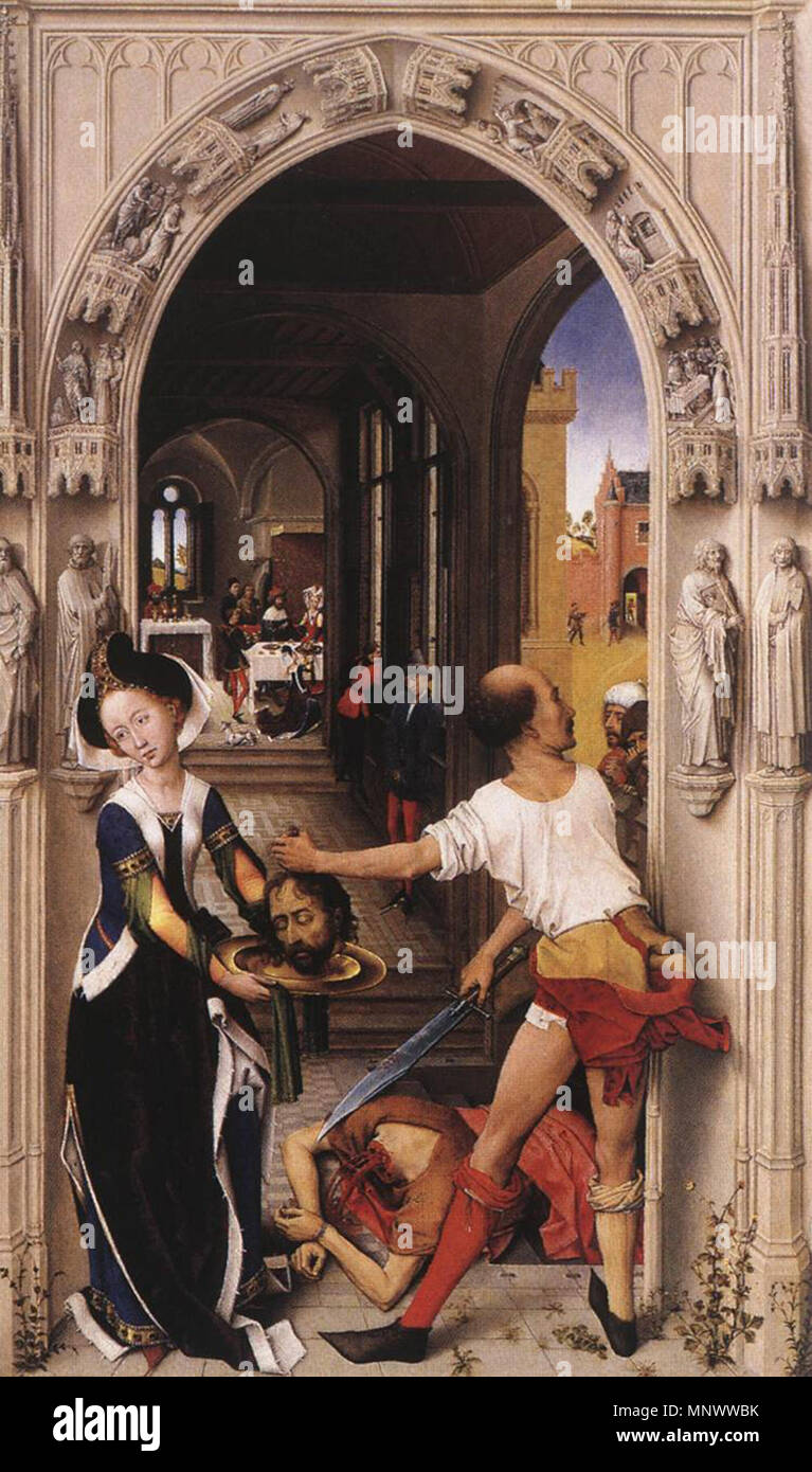 St John Altarpiece (right panel) between 1455 and 1460. 1070 Rogier van der Weyden - St John ...
