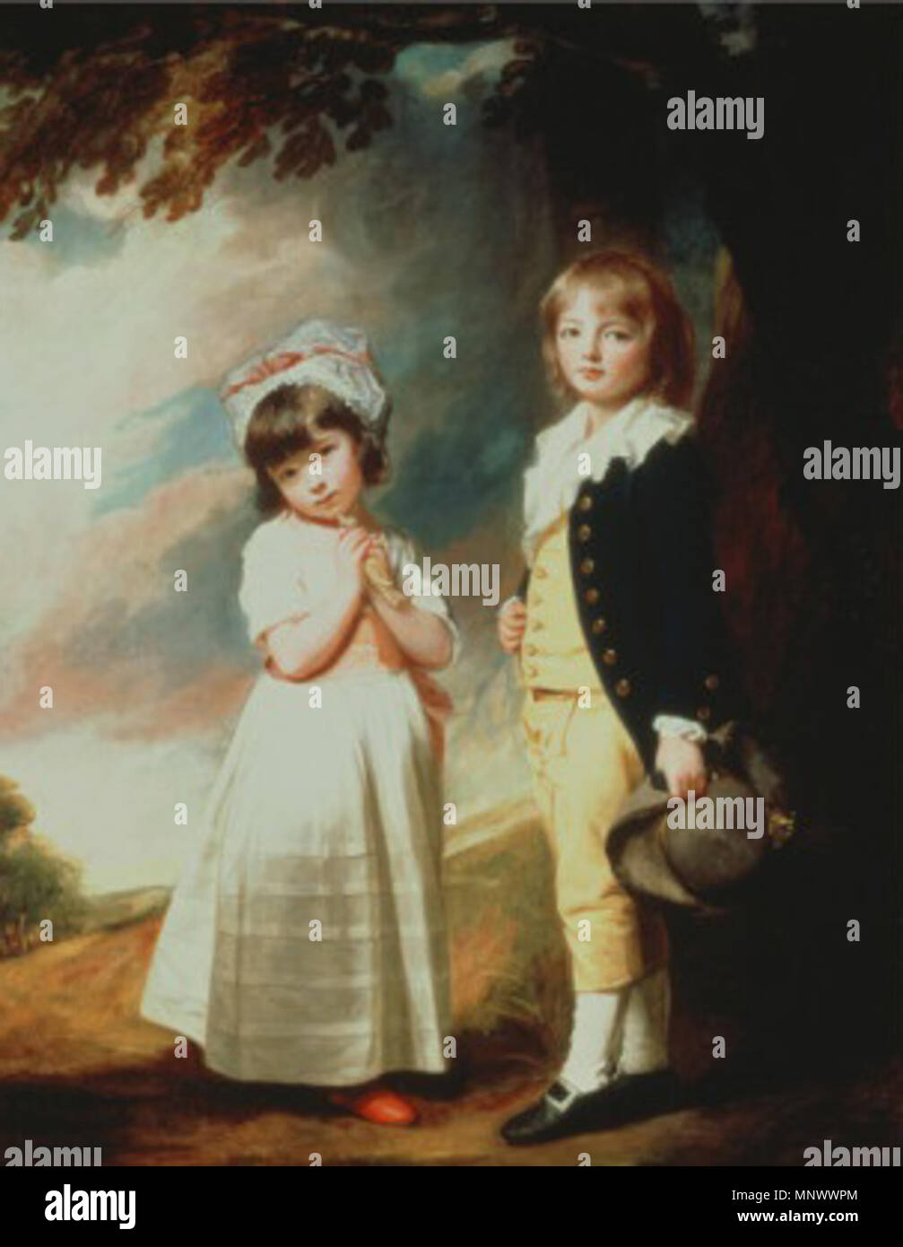. Portrait of Edward Stanley, 13th Earl of Derby, with his sister, Lady ...