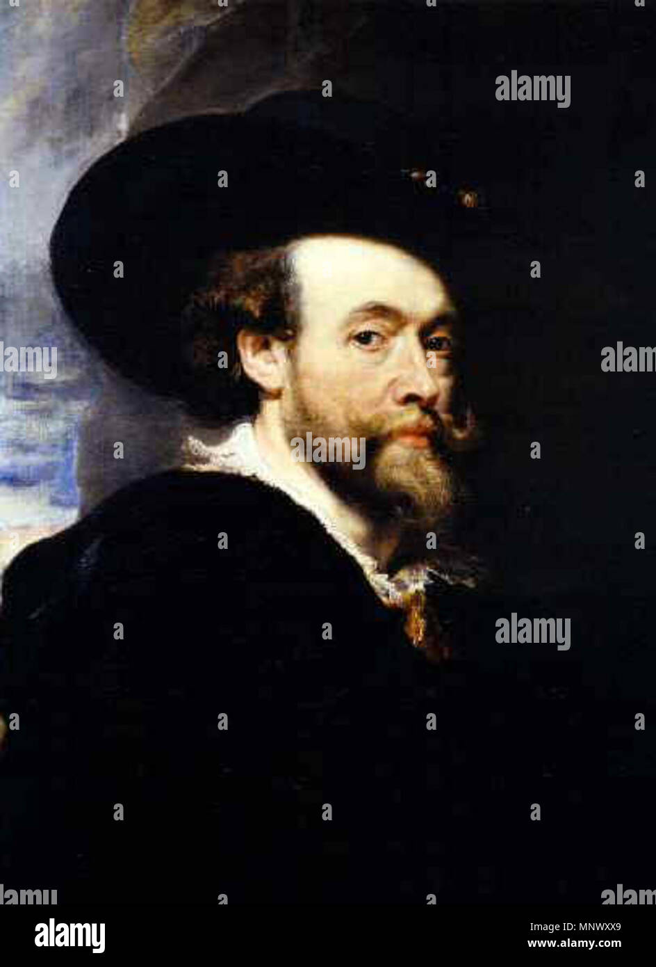 Self-portrait 1623. 1076 Rubens self portrait Stock Photo - Alamy