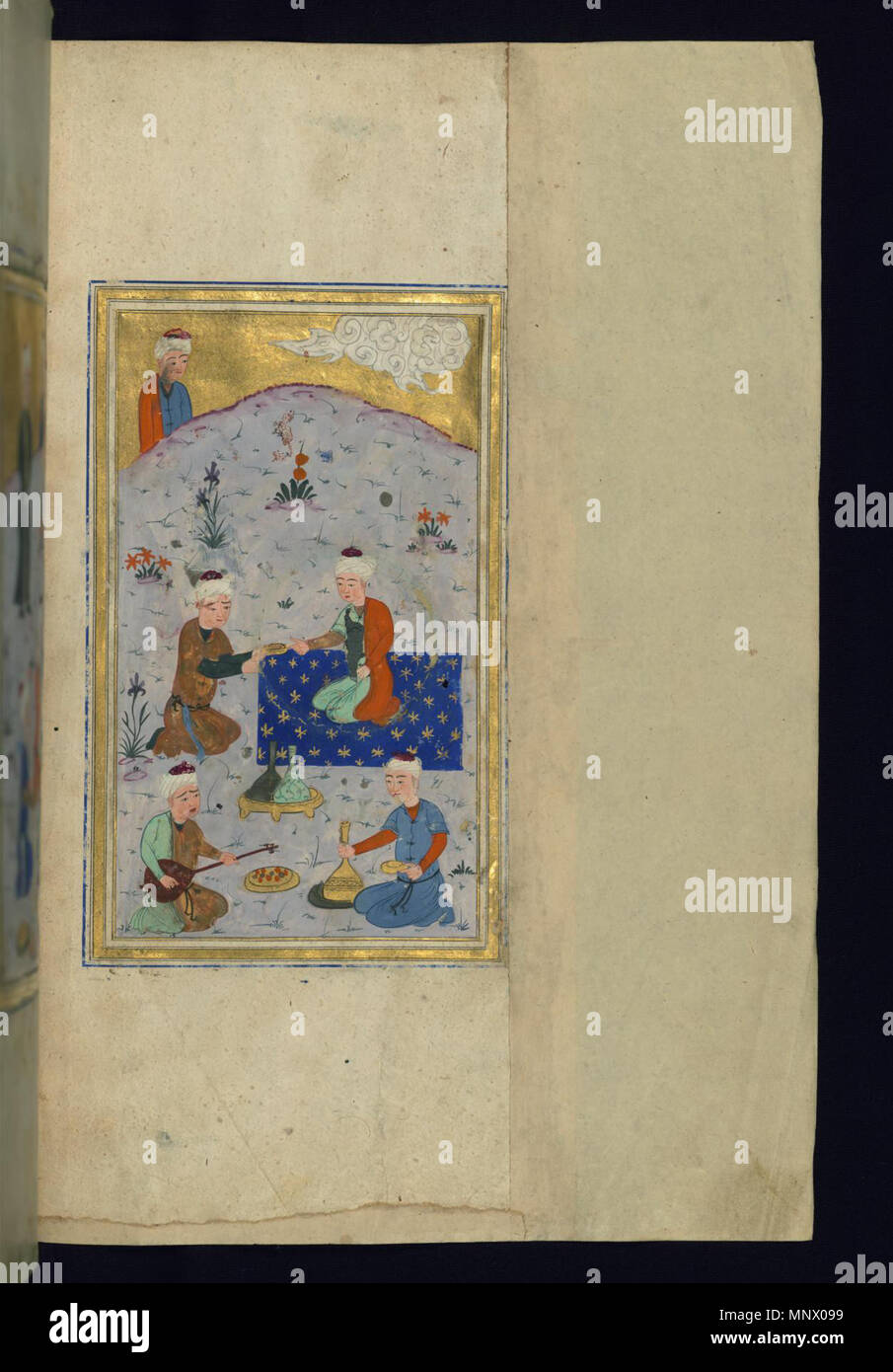 Double-page Illustrated Frontispiece . English: This folio from Walters ...