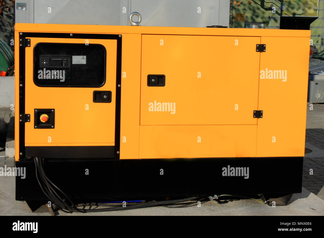 Auxiliary Diesel generator for Emergency Electric Power Stock Photo - Alamy